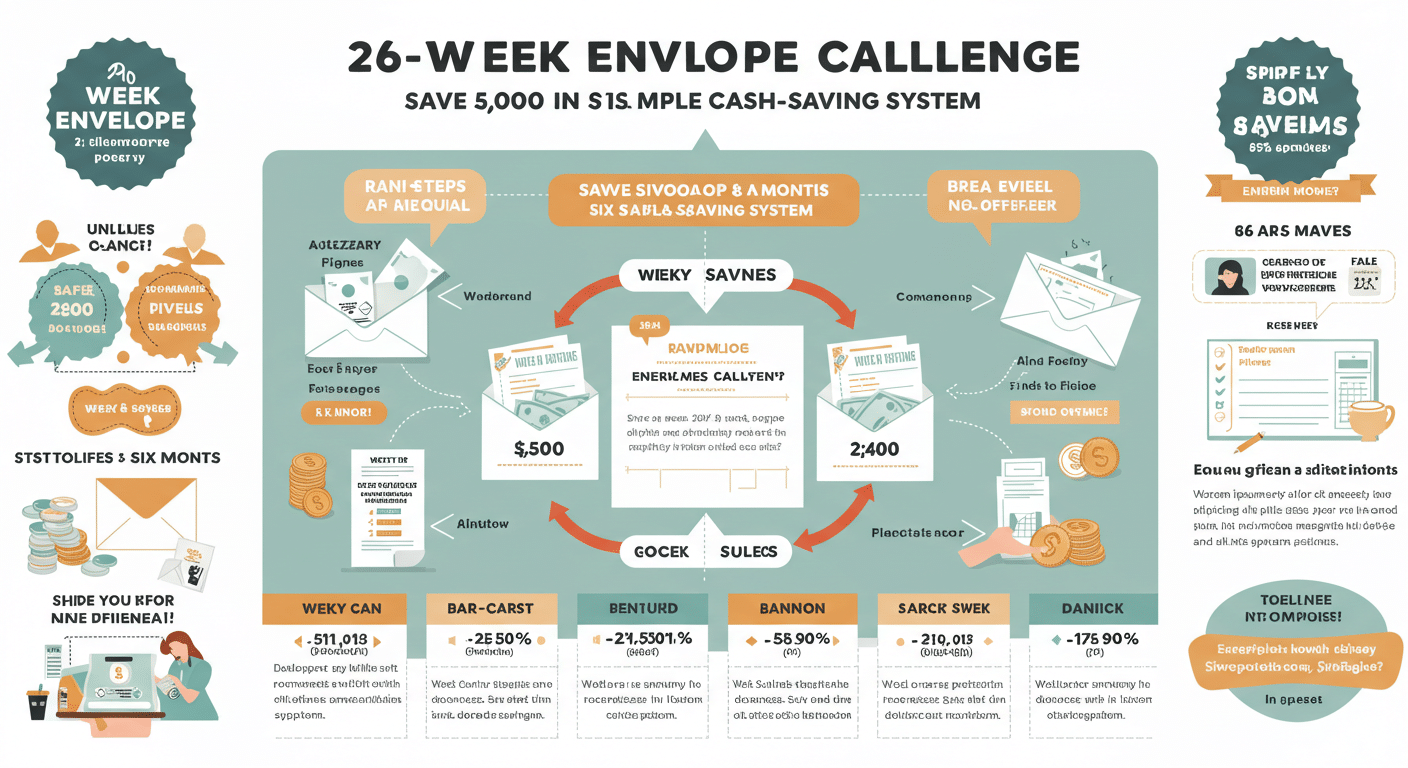 Save 5000 In 26 Weeks: Save $5,000 in Six Months with This Simple Cash ...